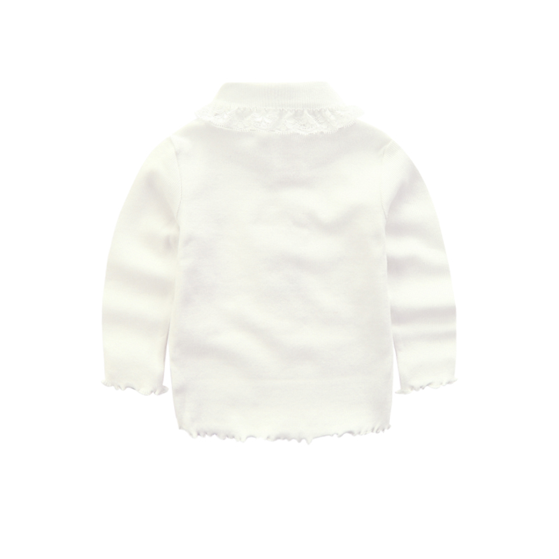 Baby Frill Lace Turtleneck Skivvy Cream | BLUESKYKIDSLAND